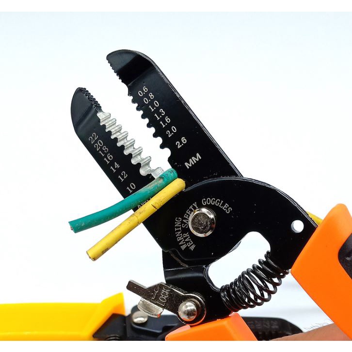 WIRE STRIPPER & CRIMPER Self Adjustable Crimper Pliers Cable Cutter ...