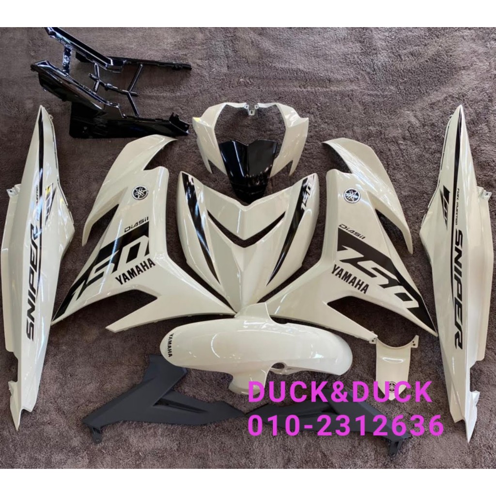 Y15ZR V1/V2 COVER SET SNIPER CREAM WITHE HLD | Shopee Malaysia