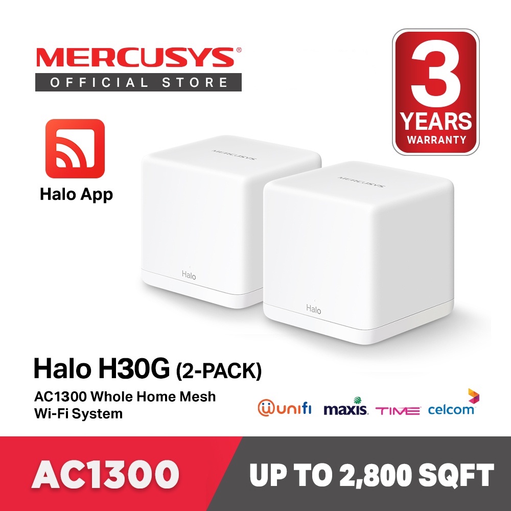 Mercusys AC1300 Gigabit Mesh Dual Bnad WiFi Router System Support Unifi ...