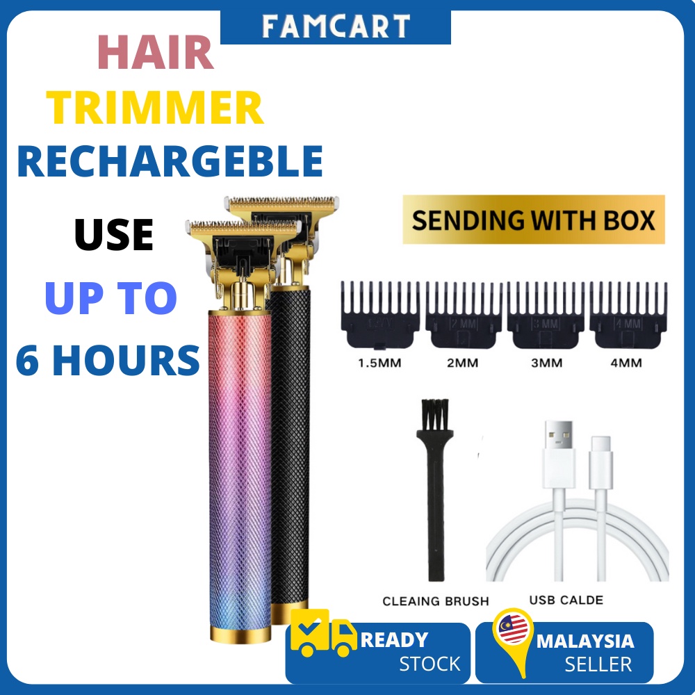 🔥Ready Stock🔥 Barber Haircut Trimmer Cordless Cutting USB Pencukur ...