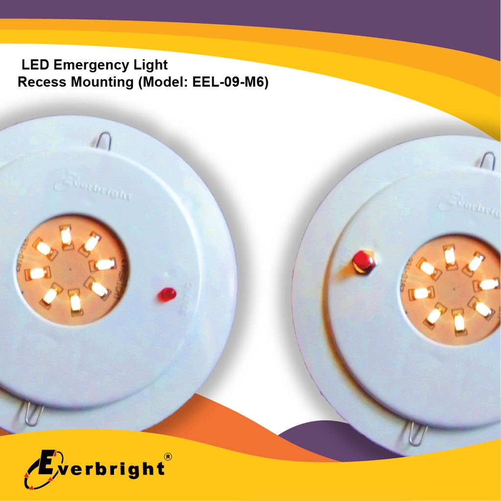 EVERBRIGT Ceiling Mounting LED Emergency Light (EEL-09-M6) | Shopee ...