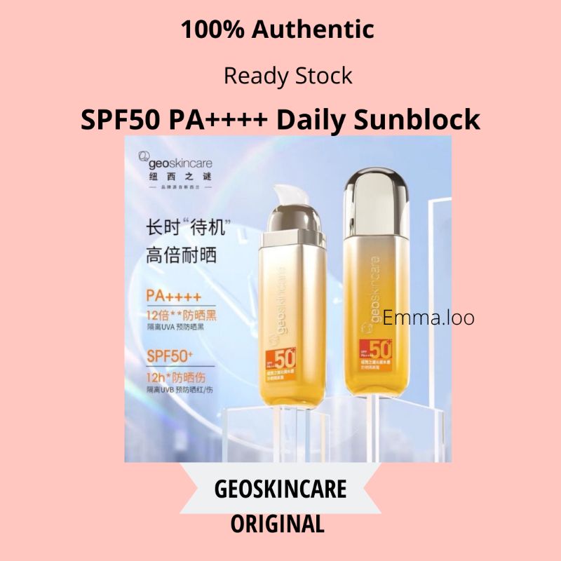 NEW SPF50 PA+++ Geoskincare Thermal Spring Sun Protection Spray ...