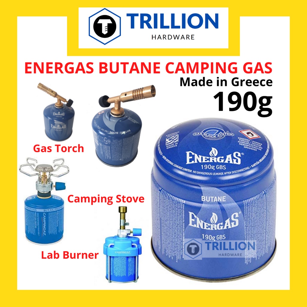 [Ready Stock] ENERGAS Butane Camping Gas 190G *MADE IN GREECE* | Shopee ...