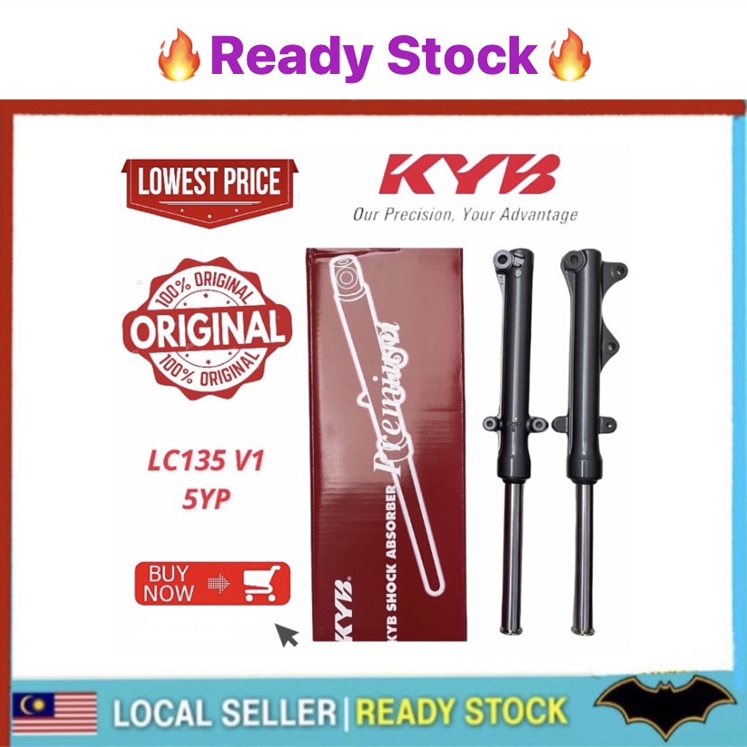 YAMAHA LC135 135LC LC 135 V1 5YP 1S8 KAYABA KYB Front Absorber ( Damper / Fork ) ABSORBER FRONT ...