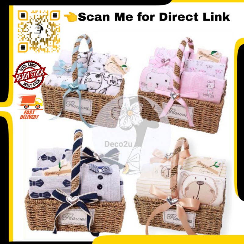 READYSTOCK Premium Newborn Baby Gift Set Hadiah Baby Girl Hamper Baby ...