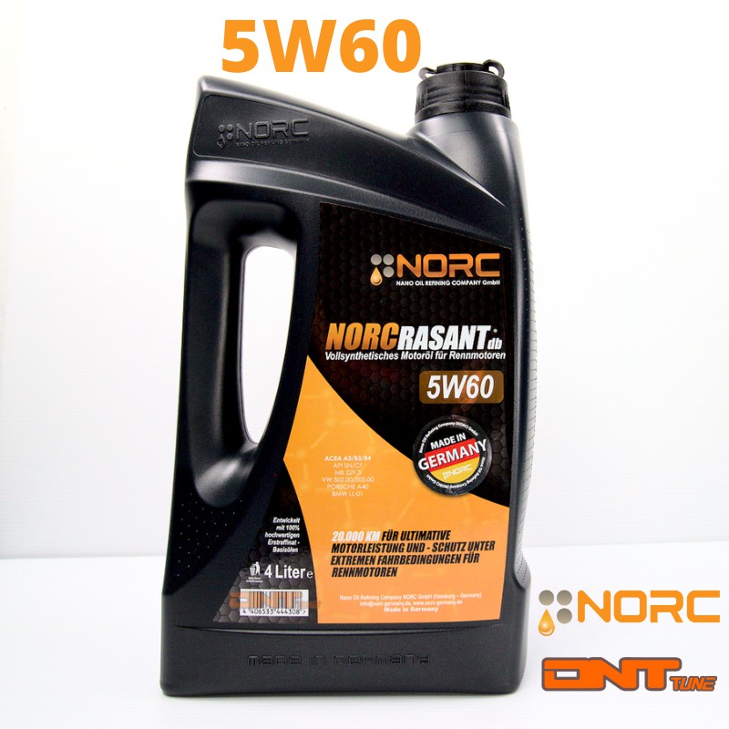 5W60 4L NORC RASANT db SAE 5W-60 SEMI SYNTHETIC Engine Oil Car ...