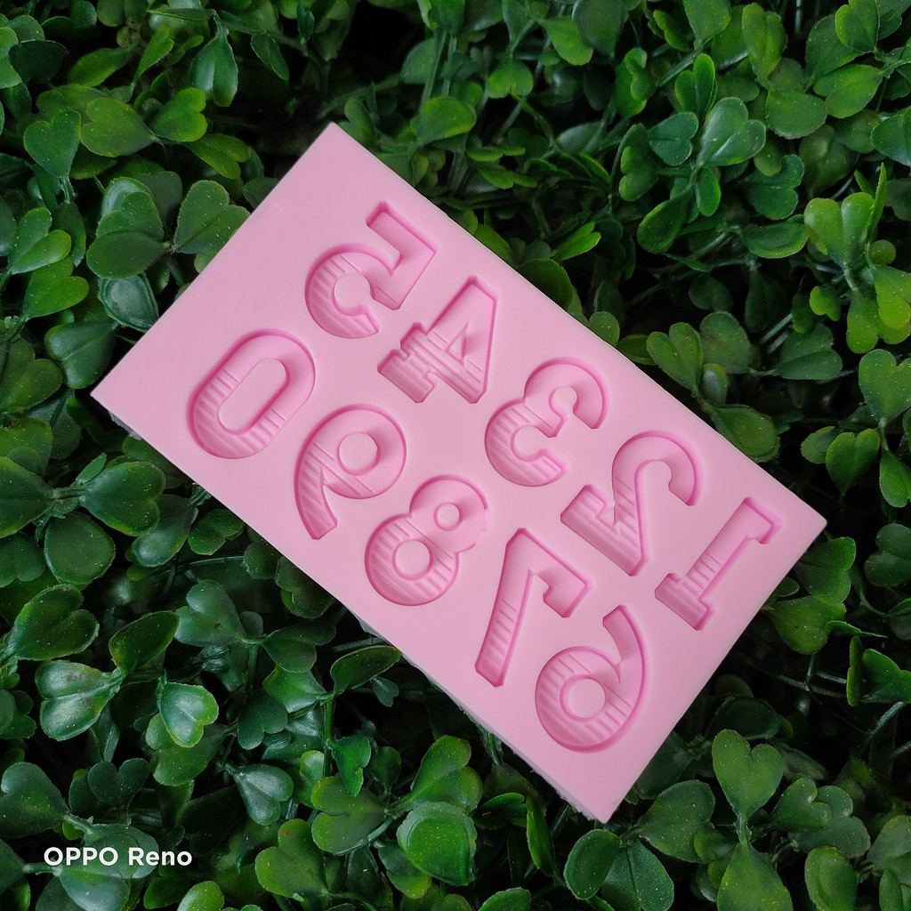 NUMBER SILICONE MOULD / FONDANT MOLD / CHOCOLATE MOULD 123456780 号码 ...