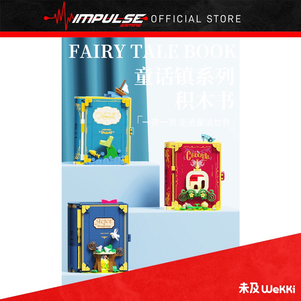 Wekki Block Fairy Tale Book Series - Alice in Wonderland / Cinderella ...