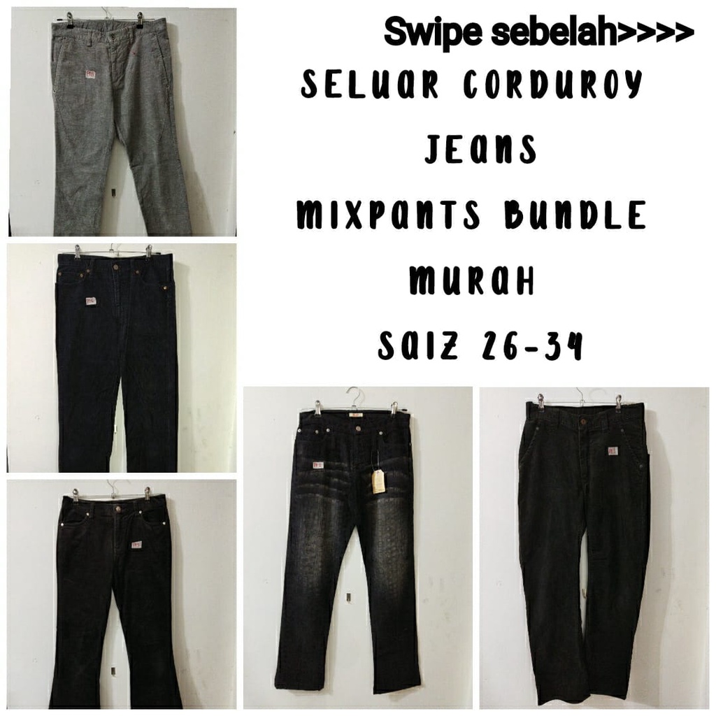 Ready Stock! Corduroy Pants Bundle | Shopee Malaysia