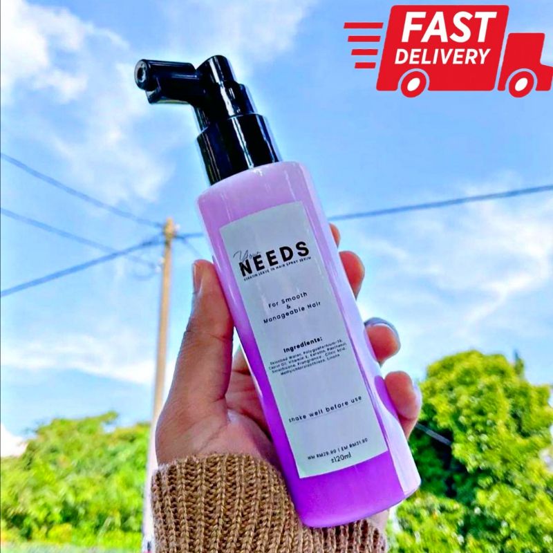 ORIGINAL NEEDS KERATIN HAIR SPRAY SERUM LAVENDAR | Shopee Malaysia