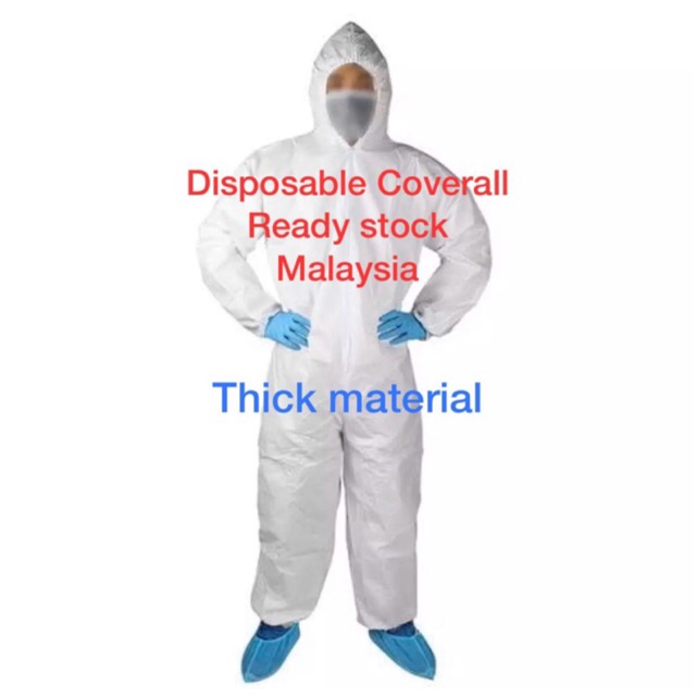 Thick Disposable Protective Coverall Suit for Medical @ Industry ...