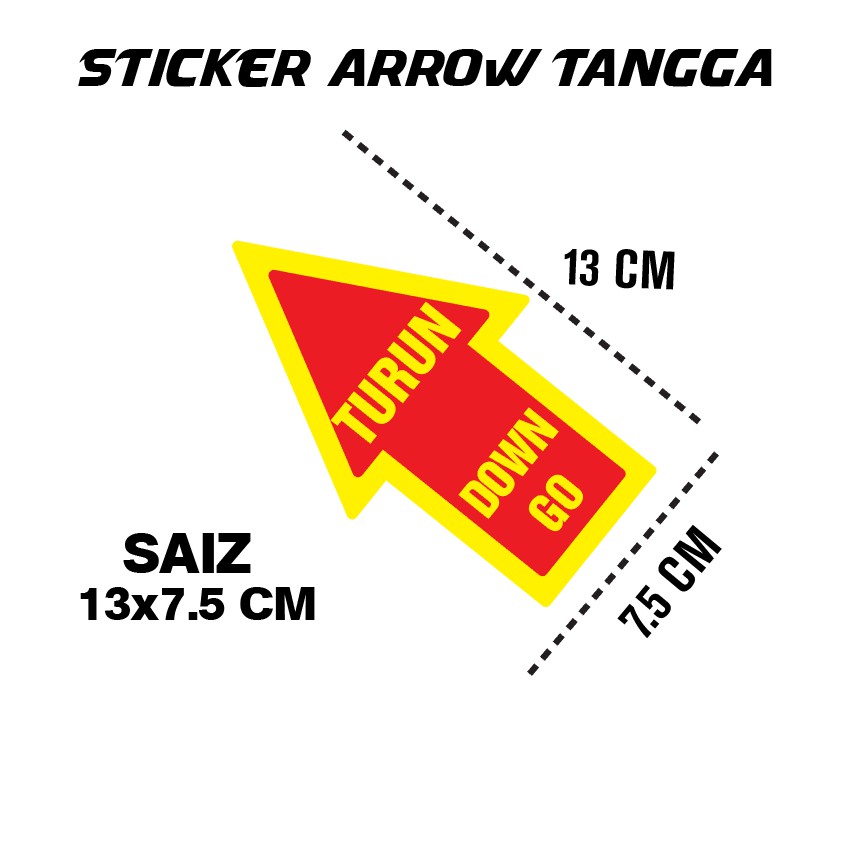 STICKER ARROW NAIK ATAU TURUN TANGGA CEGAH COVID 19 | Shopee Malaysia
