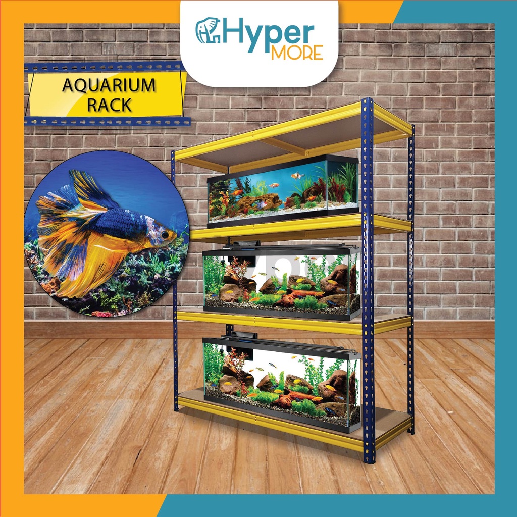 HYPERMORE Aquarium Rack Boltless Rack Shelf Rack Storage Rack Betta ...