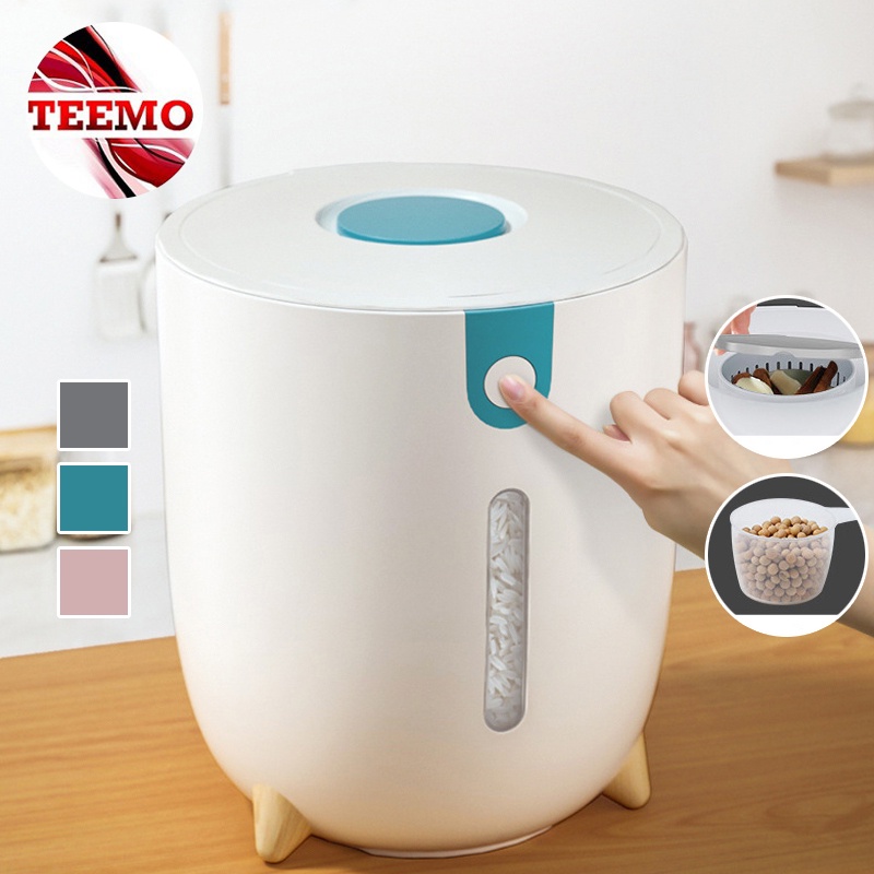 Teemo 10KG Kitchen Japanese Style Grain Storage Bucket Insect Proof ...