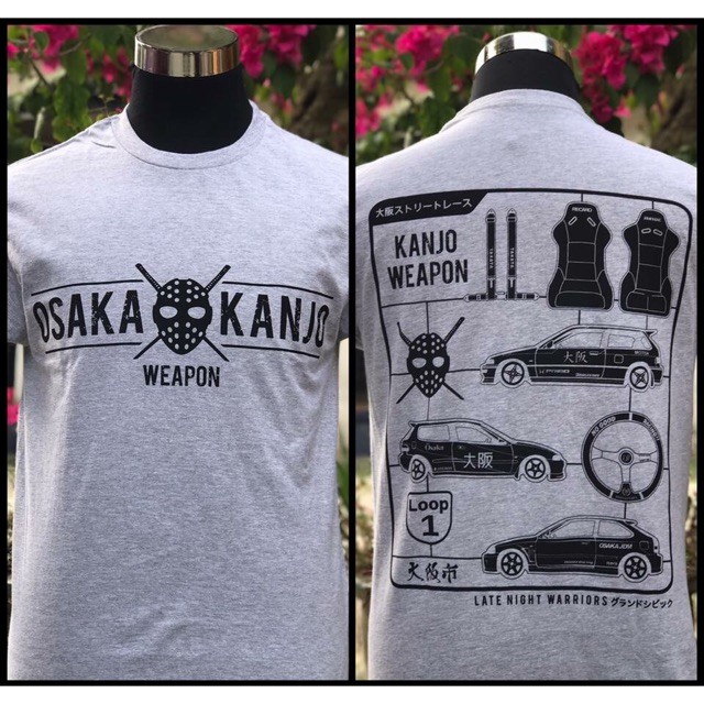 Kanjozoku Kanjo Osaka JDM *D10 (Grey Tshirt) | Shopee Malaysia