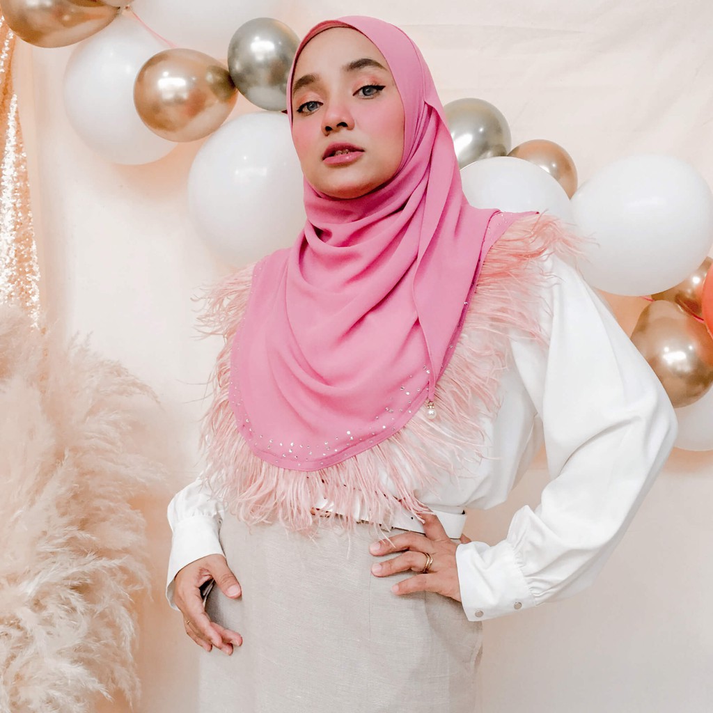 AVERY Tudung Instant Shawl Bulus Azkaa Heavy Chiffon | Raya by ...