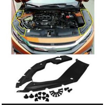 Honda Civic FC 2016-2020 ABS Engine Side Dust Cover Engine Cover ...