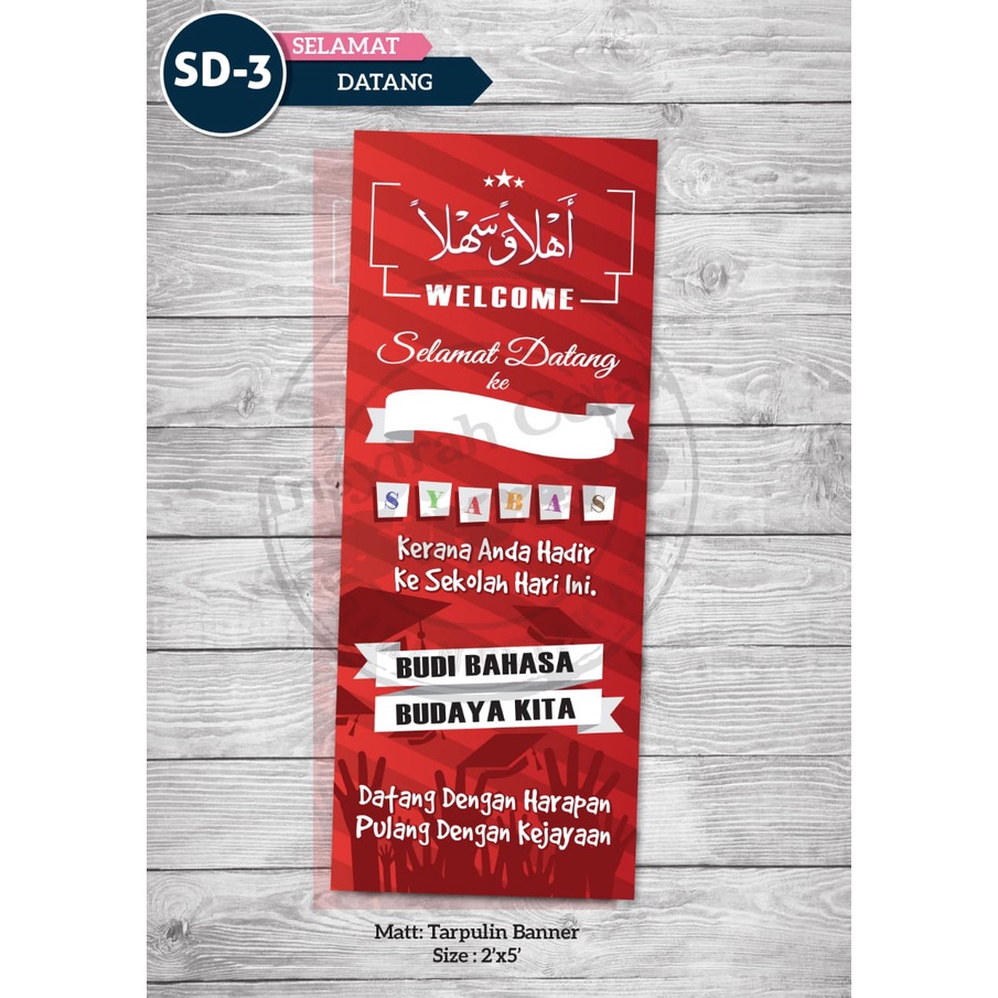 BANTING PINTU KELAS (SELAMAT DATANG / WELCOME) PELBAGAI DESIGN | Shopee ...