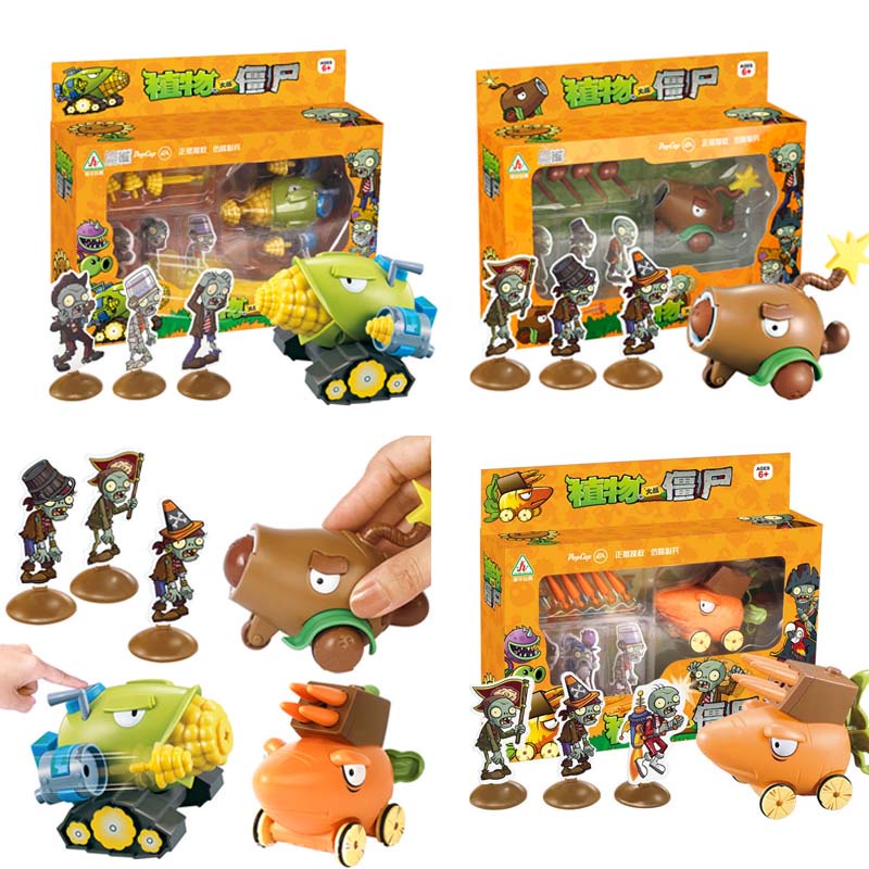 New Plants vs. Zombies Fighting Toys, Pull Back, Can Launch Bullets ...
