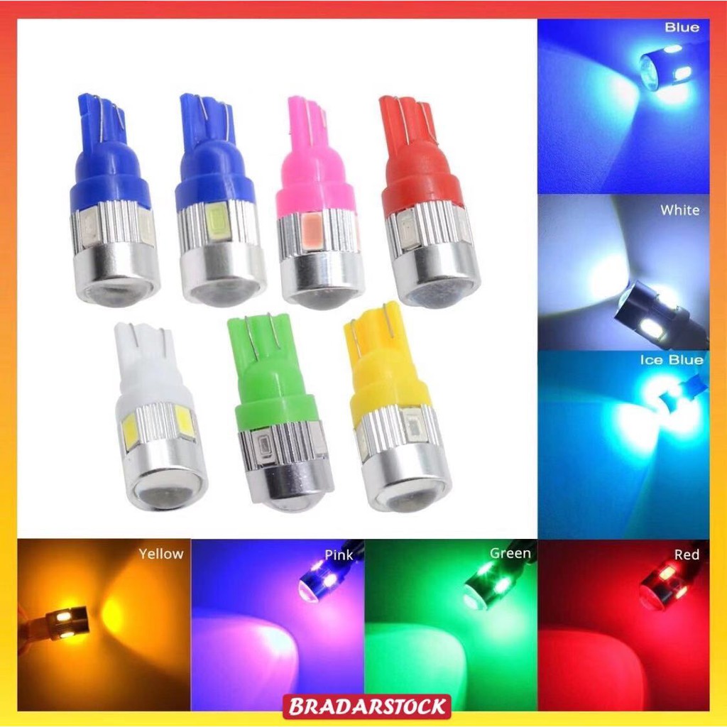 LED T10 SMD Light Headlight Reverse Signal Bulb Lampu Car Wira Axia ...