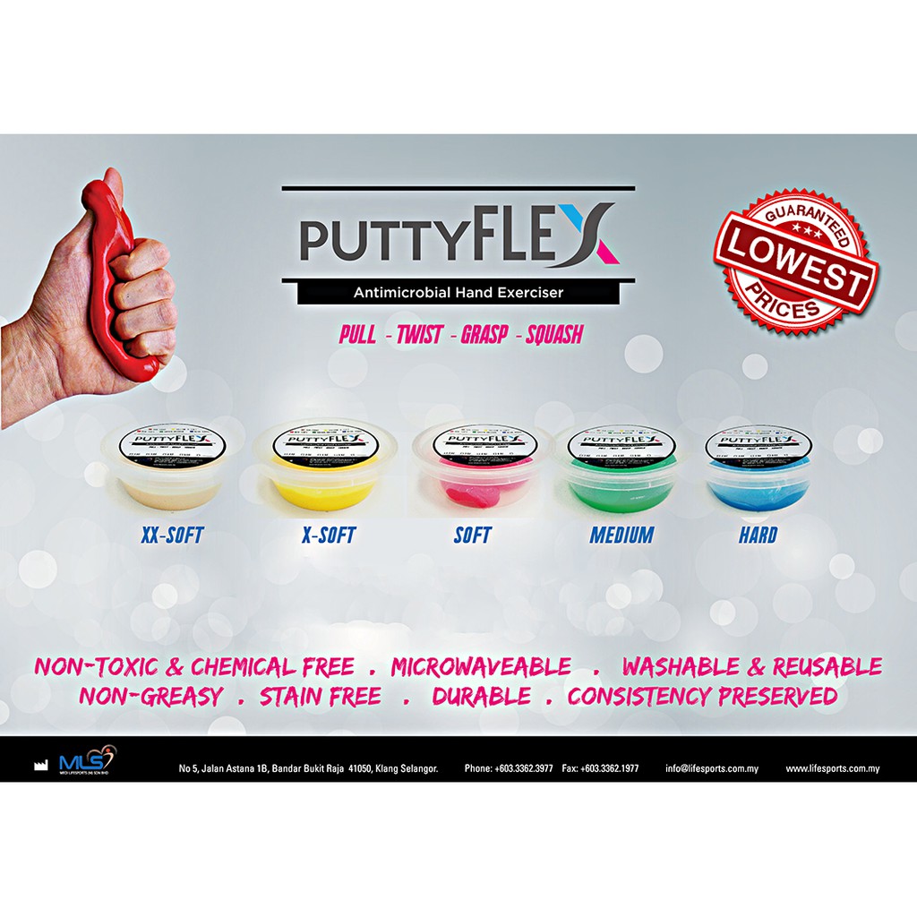 Puttyflex Antimicrobial Hand Exerciser (Container) | Shopee Malaysia