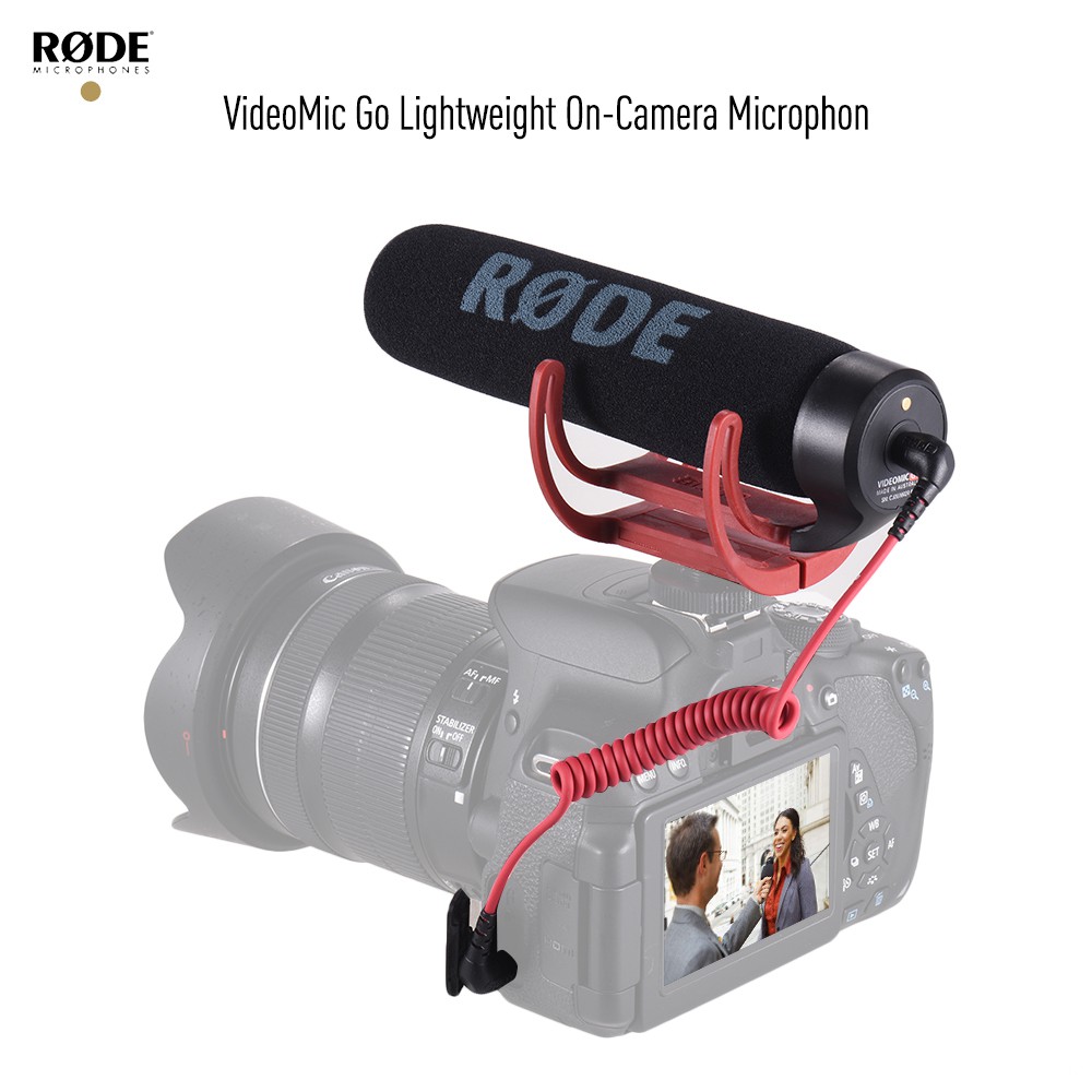 RODE VideoMic Go Super Cardioid Directional Microphone Lightweight On ...