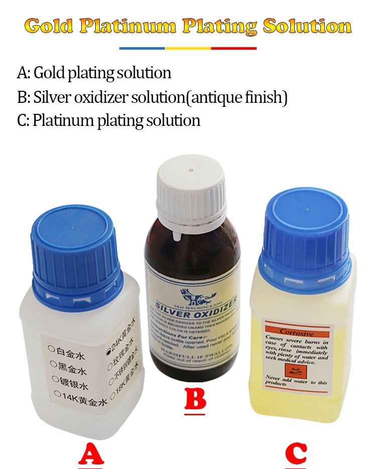 100ml Gold Plating Solution Silver Oxidizer Platinum Solution for Rose ...