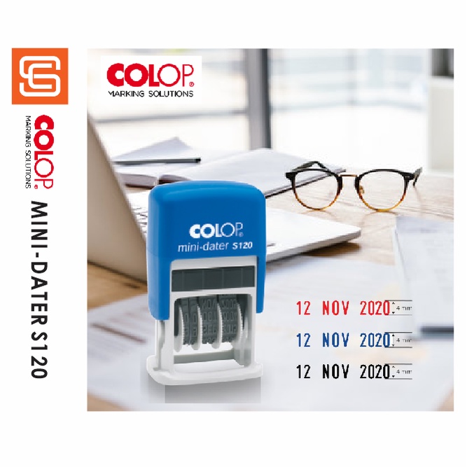 COLOP S120 DATE STAMP (FROM YEAR 2025 - 2036) | SPARE PAD E/12 | COLOP ...