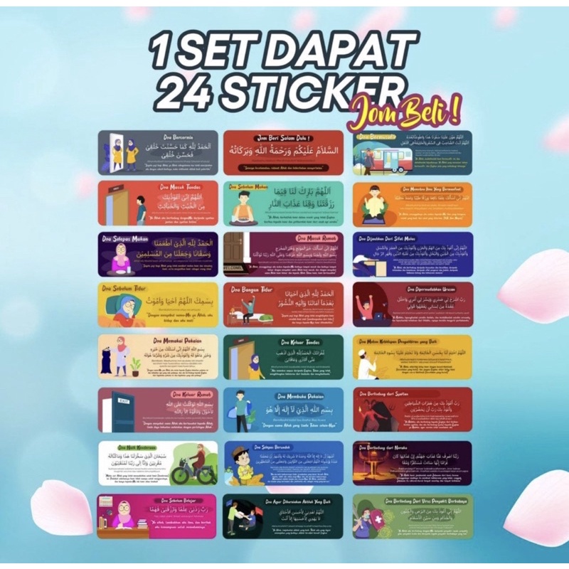 BORONG STICKER DOA 24 KEPING | Shopee Malaysia