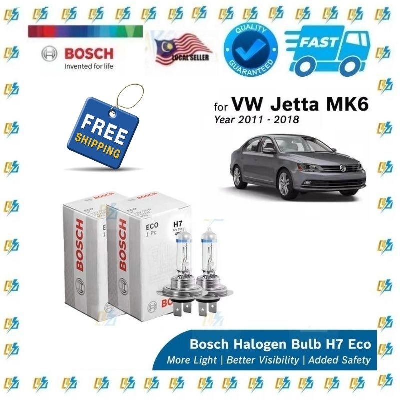 Bosch Halogen H7 💯%Original For Volkswagen VW Jetta MK6 Year 2011-2018 ...