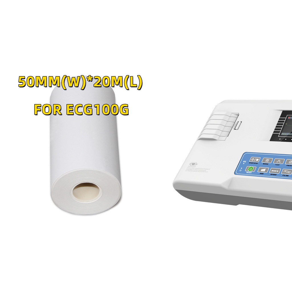CONTEC Printing paper 50mm*20m for machine ECG100G ECG90A | Shopee Malaysia