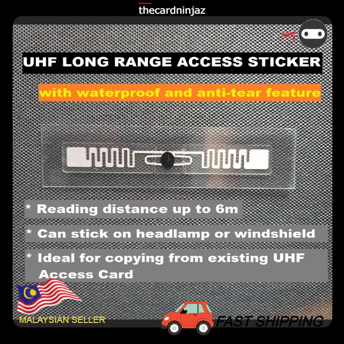 TCNGV UHF Sticker Waterproof Blank Anti-tear Headlamp 915mhz Long Range ...