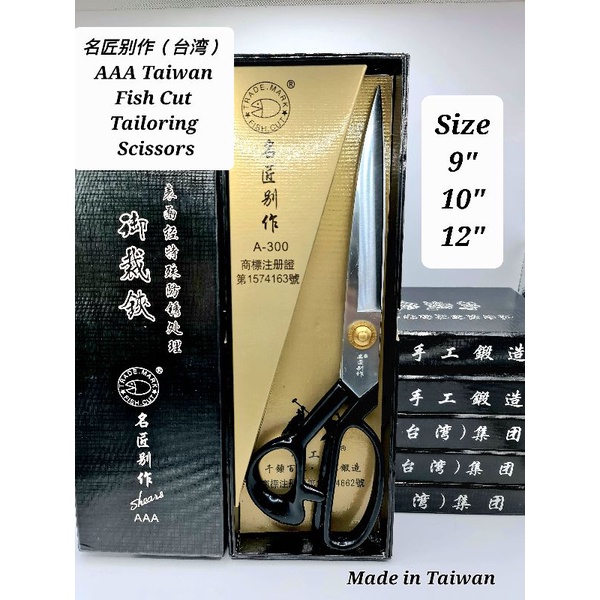 Original Taiwan Tailoring Scissors AAA Fish Cut Stainless Steel 名匠别作（台湾 ...