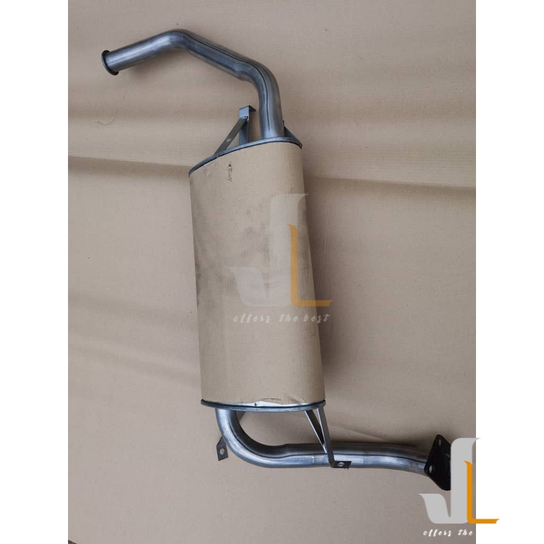 Proton satria lama rear muffler single with stainless steel tail tip ...