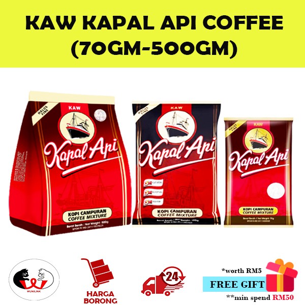 Kopi Kapal Api Halus Kaw/Kapal Api Coffee Mixture Halus/Kopi Campuran ...