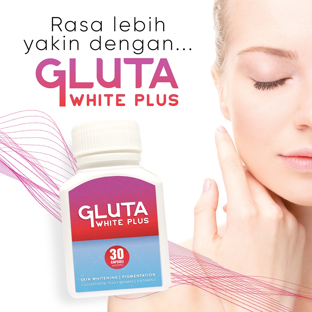 30Capsule Gluta Whitening Plus Whitening Supplement (PUTIH, MULUS, GEBU ...