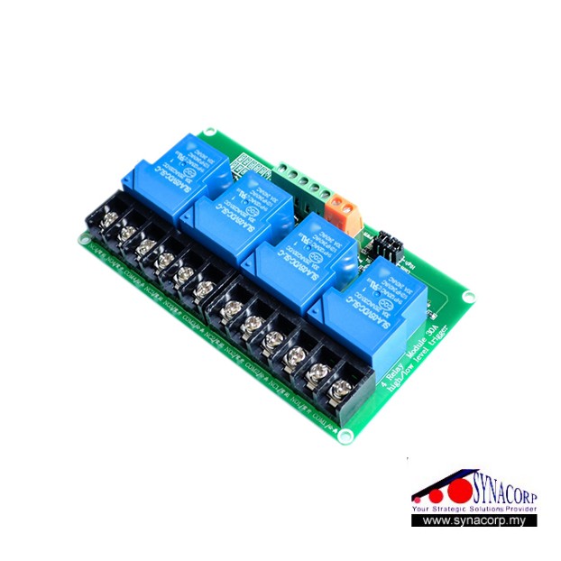 Arduino 4 Way Channel 5V 30A DC Relay Module Optocoupler Isolation Opto ...