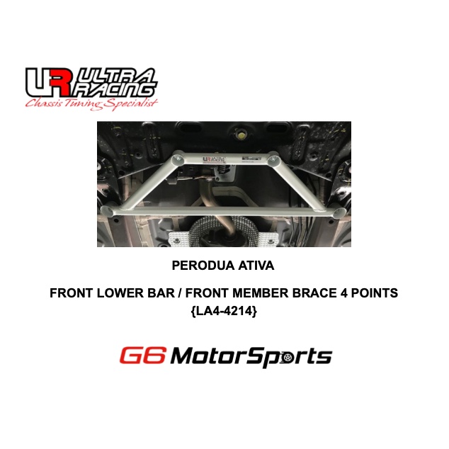 PERODUA ATIVA - ULTRA RACING SAFETY BAR : FRONT LOWER BAR / FRONT ...
