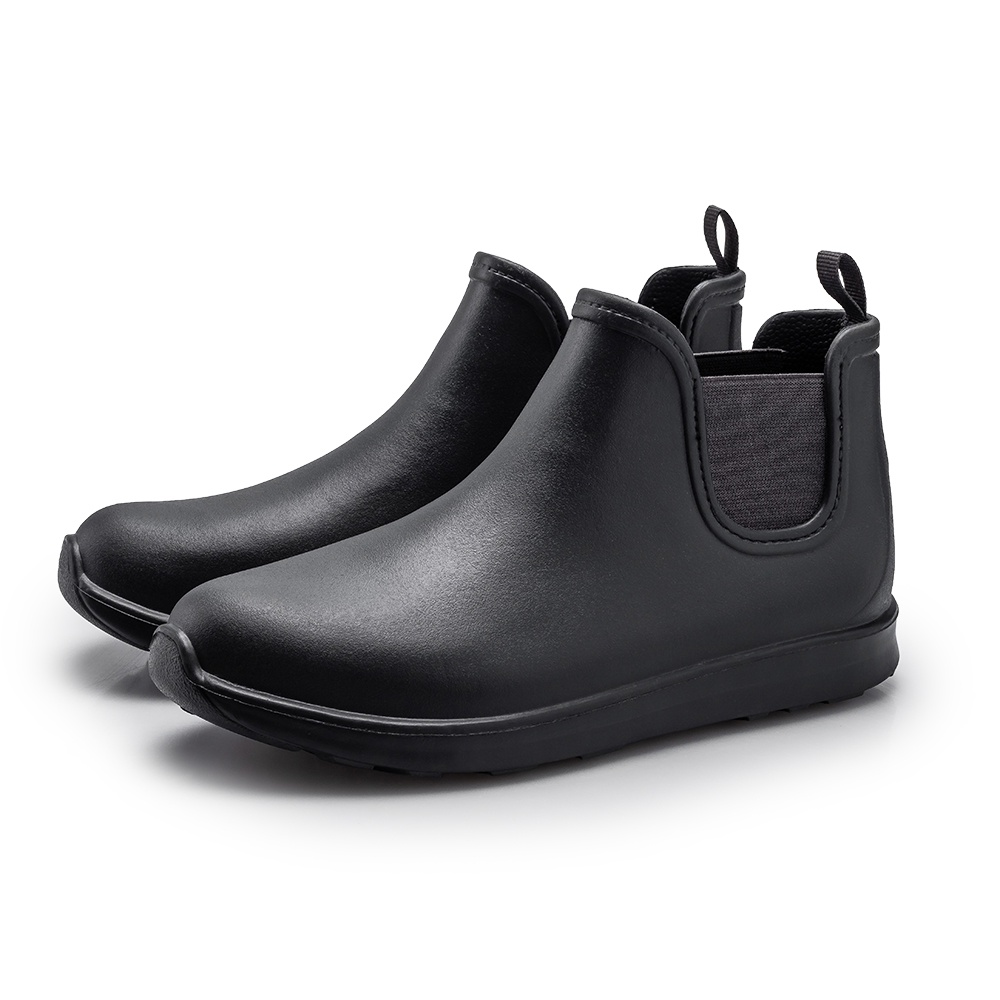 Women's Black Rain Boots Light EVA Water Shoes Anker Boots Work Boots ...