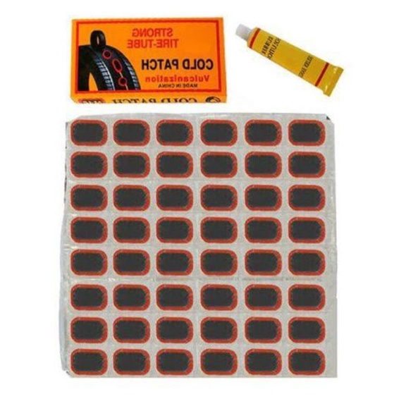 Bicycle Bike Tire Tyre Tube Puncture Repair Kit Tool Rubber Cold Patch ...