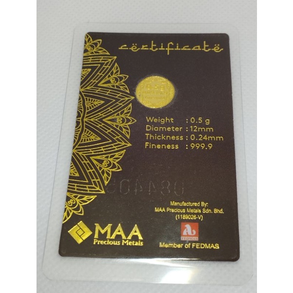 GOLD COIN MAA METALS | Shopee Malaysia