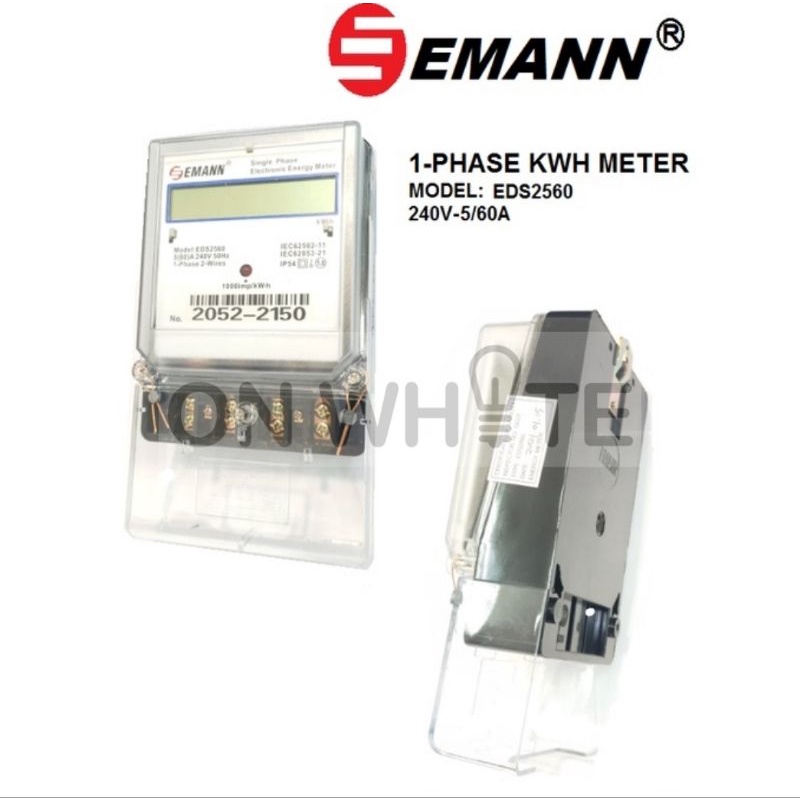 EMANN EDS2560(Digital)/EDS2600(Analogue) Single Phase Electricity kWh Meter | Shopee Malaysia