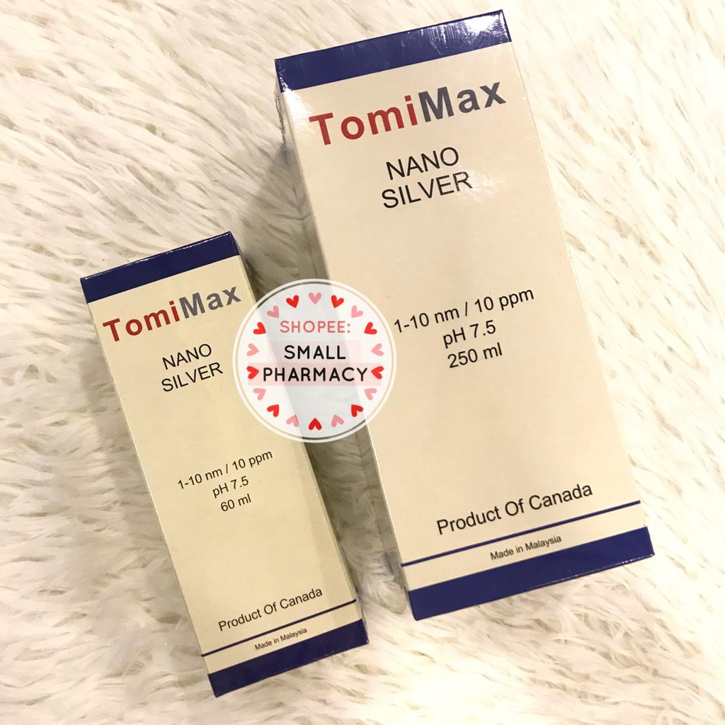 Tomimax Nano Silver 60ml / 250ml 300018 ( Product of Canada ) | Shopee ...