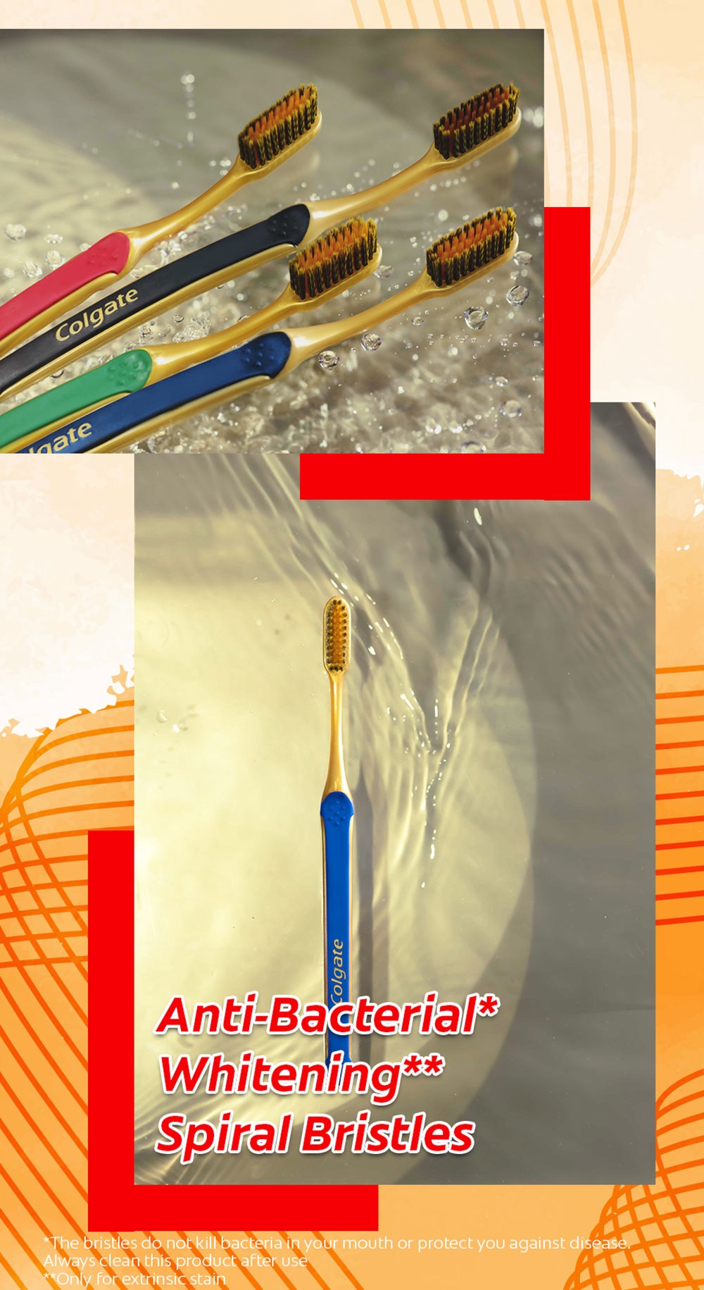 Colgate SlimSoft Charcoal Gold Toothbrush Valuepack 3s (Ultra Soft ...