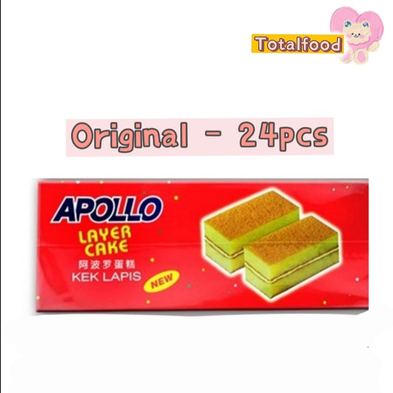 24pcs x 18g Apollo Layer Cake / Checker /Twins Assorted Flavor | Shopee ...