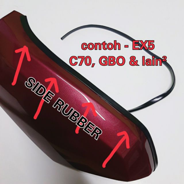 🔥SALES🔥 Side Rubber Cover / Getah Cover Tepi Universal utk motorsikal ...