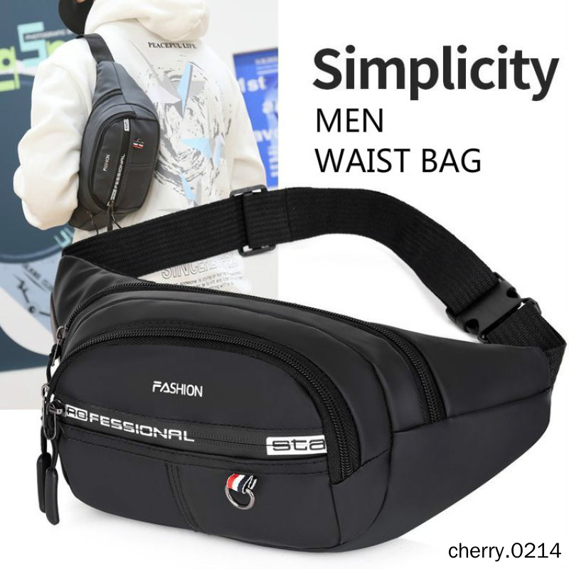 Fashion Men's Bags Porch Bag Push Bag Waist Bag Waterproof Waist Bag ...