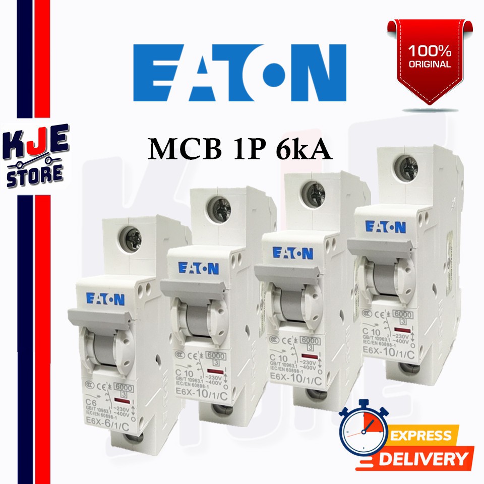 EATON MCB 1P 6kA , E6X Series [6A/10A/16A/20A/32A/40A/63A] [Ready Stock] | Shopee Malaysia