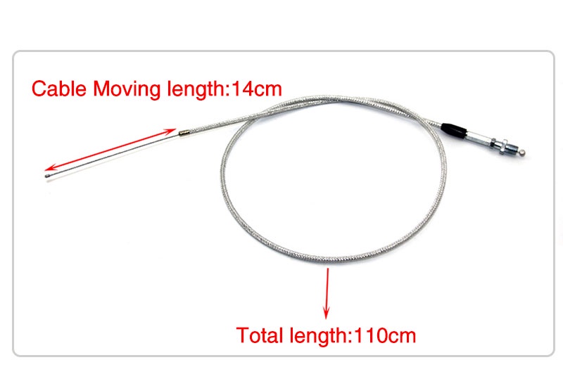 [6 Colors To Choose] Motorcycle Universal 110 cm Throttle Cable Custom ...