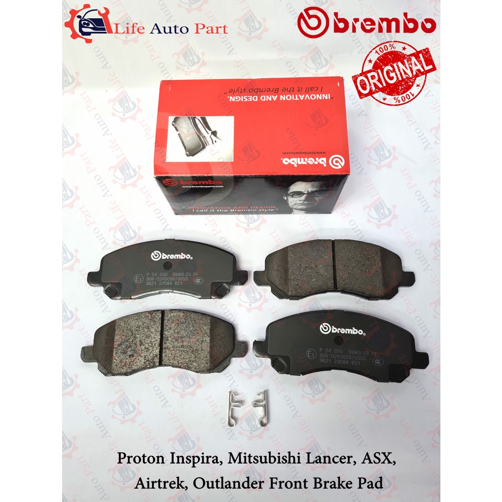 BREMBO FRONT BRAKE PAD Proton Inspira, Mitsubishi Lancer, ASX, Airtrek ...